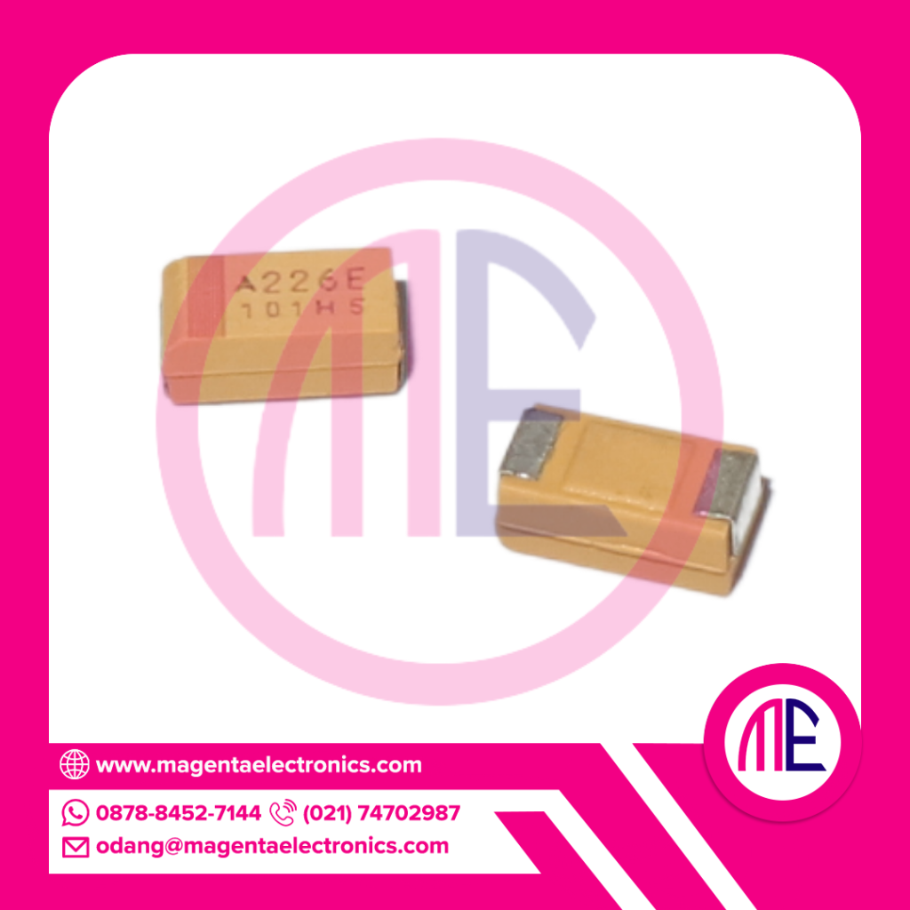 226E - 22uF 25V SMD CAPACITOR TANTALUM - TYPE C - Magenta Electronics