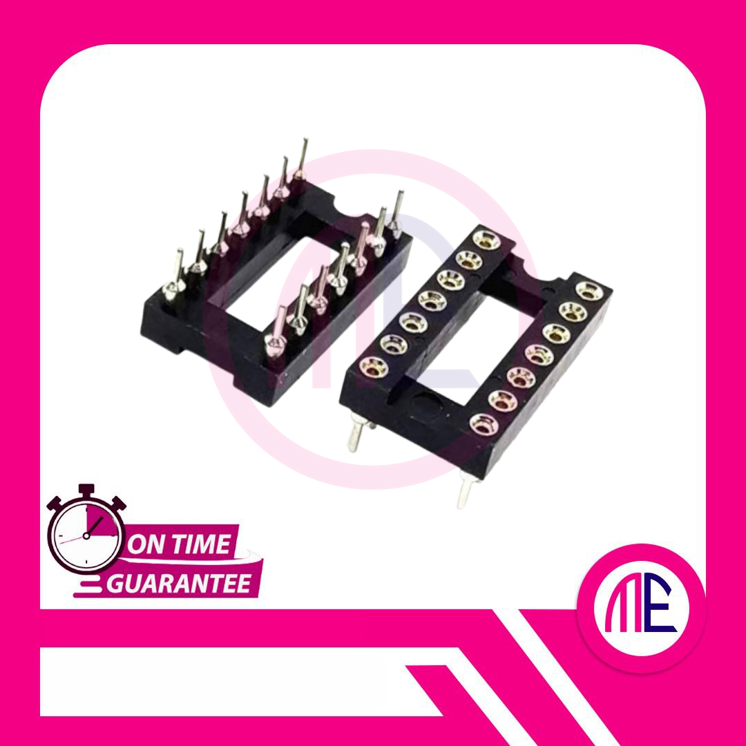 SOCKET ROUND HOLE IC DIP 14PIN - Magenta Electronics